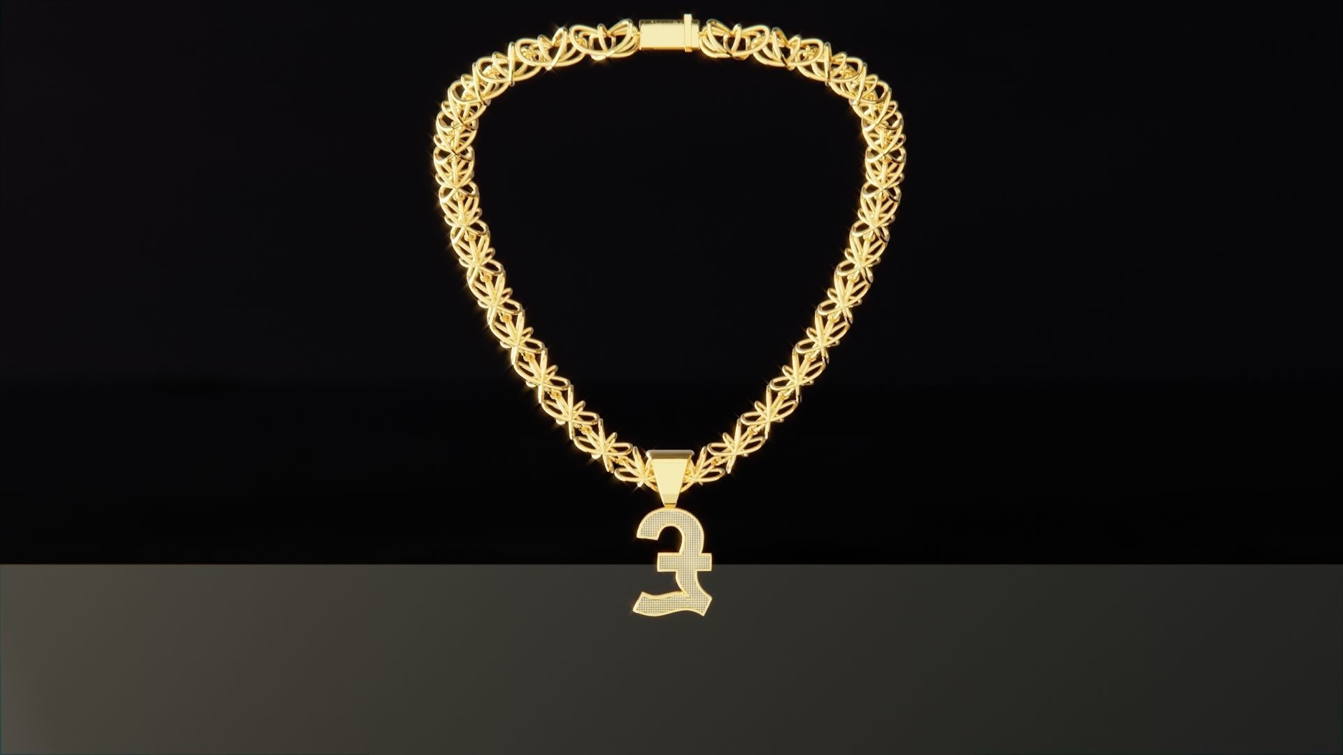 3D model British Pound Chain VR / AR / low-poly | CGTrader