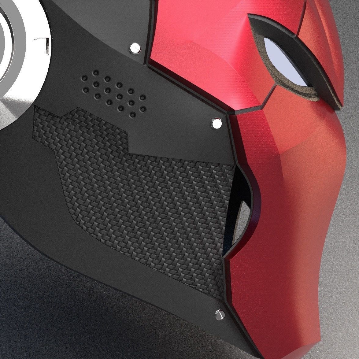 Red Ronin Helmet 3D model 3D printable | CGTrader