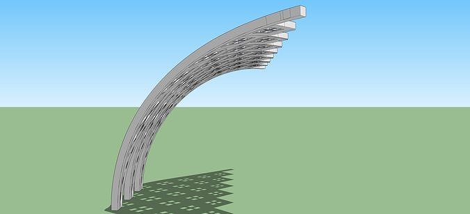 Artdeco canopy 3d sketchup 3D model | CGTrader