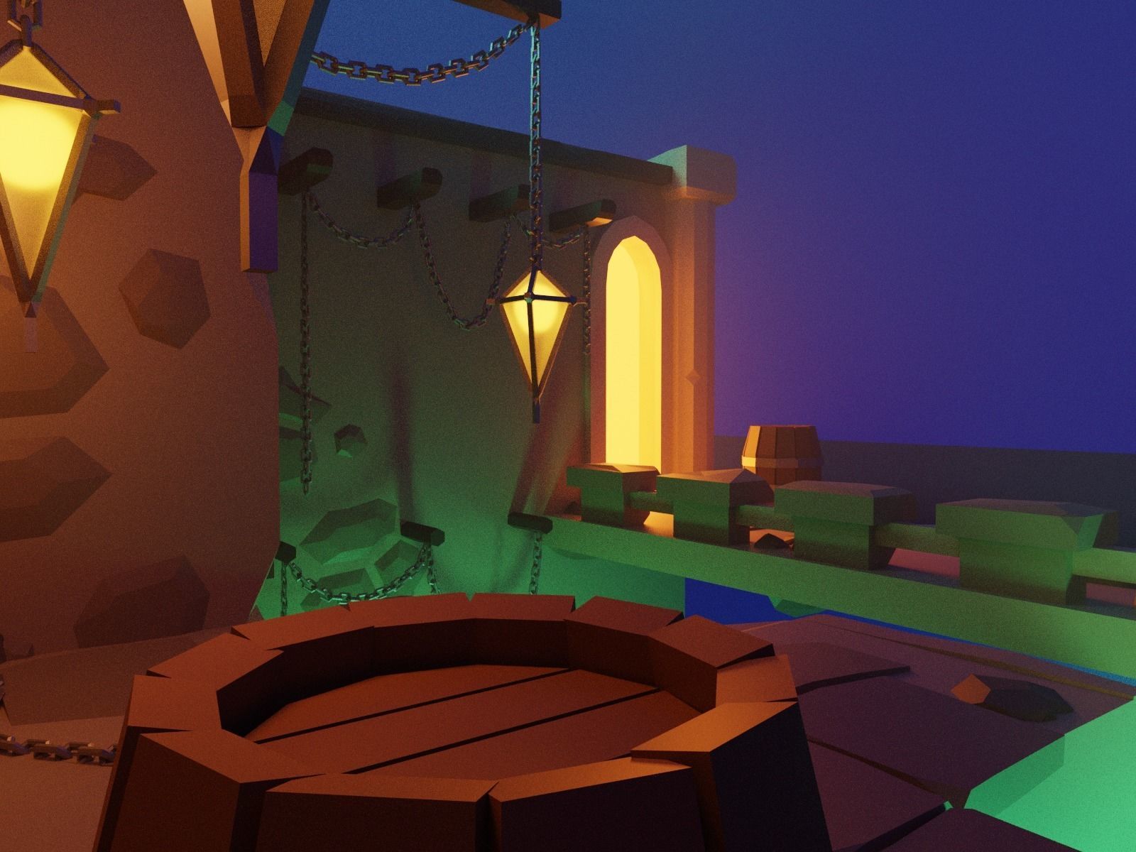Cartoon Dungeon Scene 3D model | CGTrader
