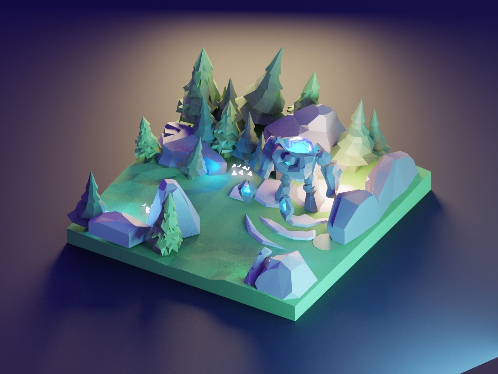 Cartoon League of Legion Blue Buff 3D model | CGTrader
