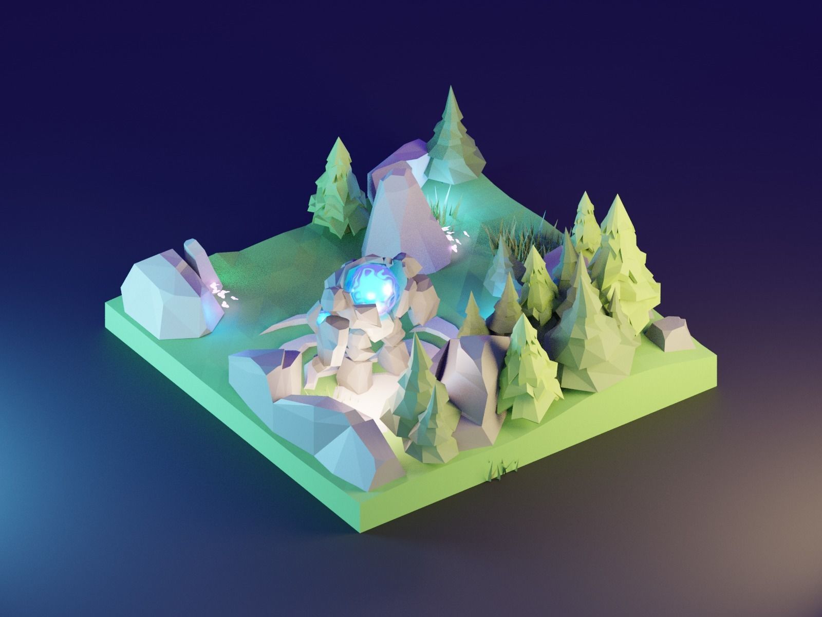 Cartoon League of Legion Blue Buff 3D model | CGTrader