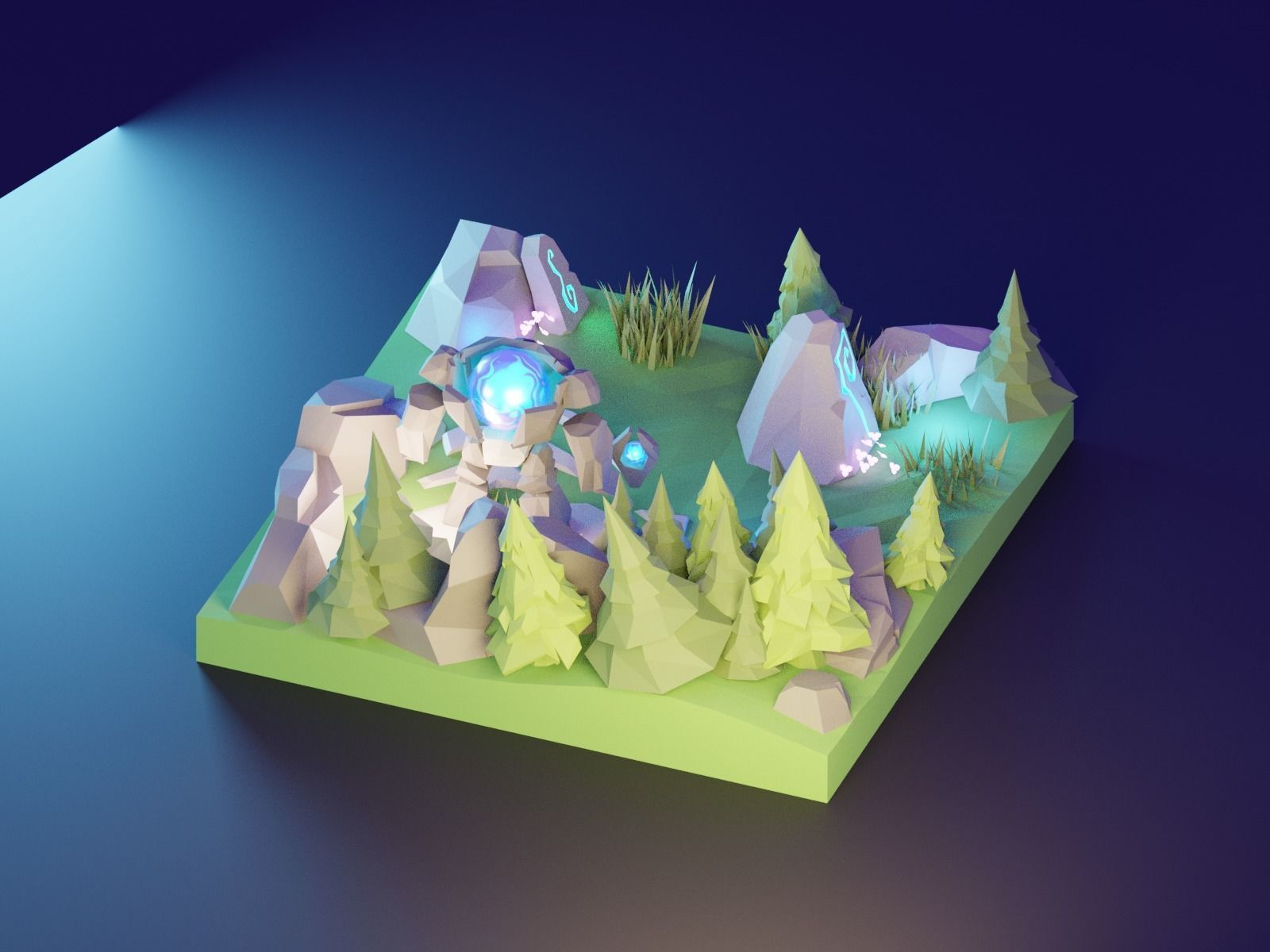 Cartoon League of Legion Blue Buff 3D model | CGTrader