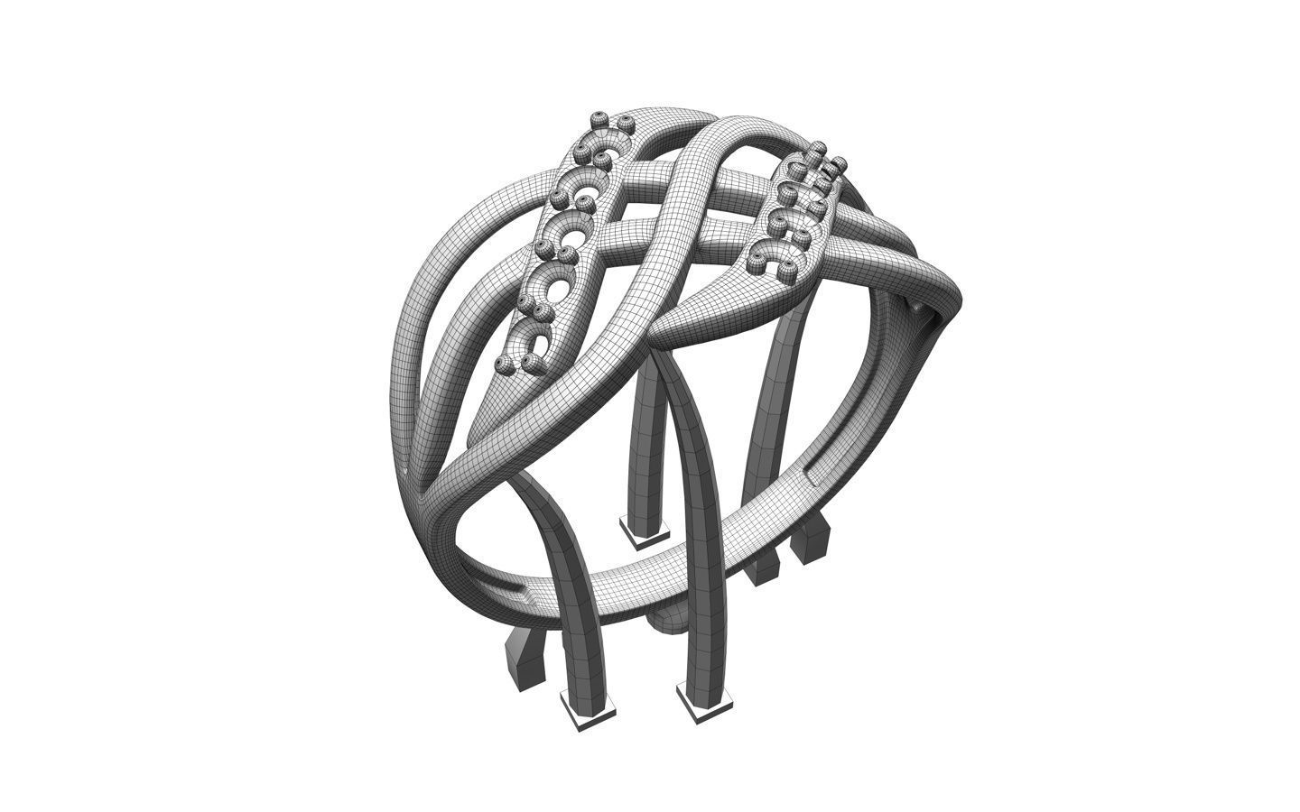 Fully printable ring model 003 3D model 3D printable | CGTrader