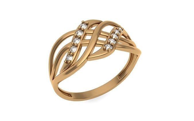 Fully printable ring model 003 3D model 3D printable | CGTrader