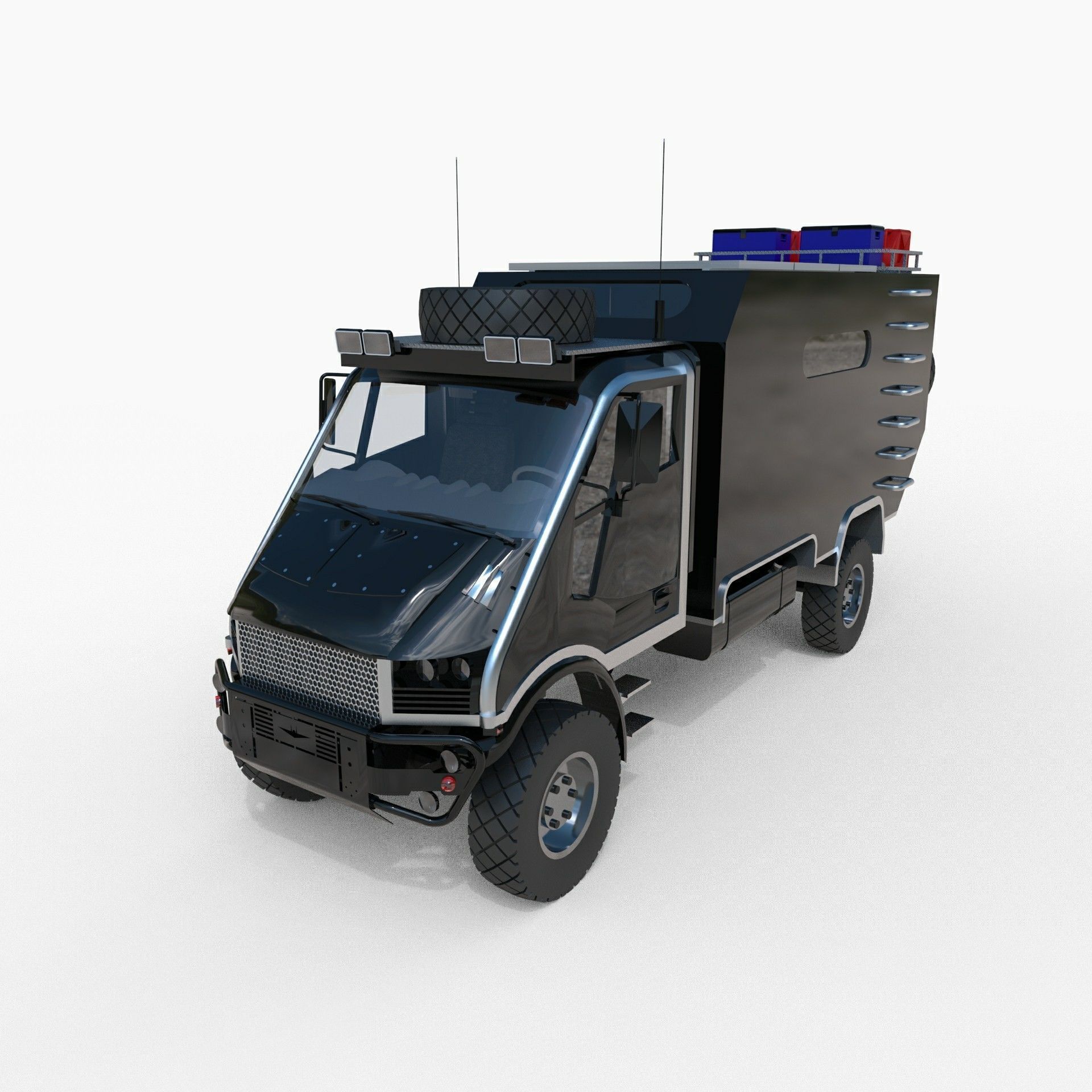 3D model Overlander Bremach T-Rex Camper VR / AR / low-poly | CGTrader