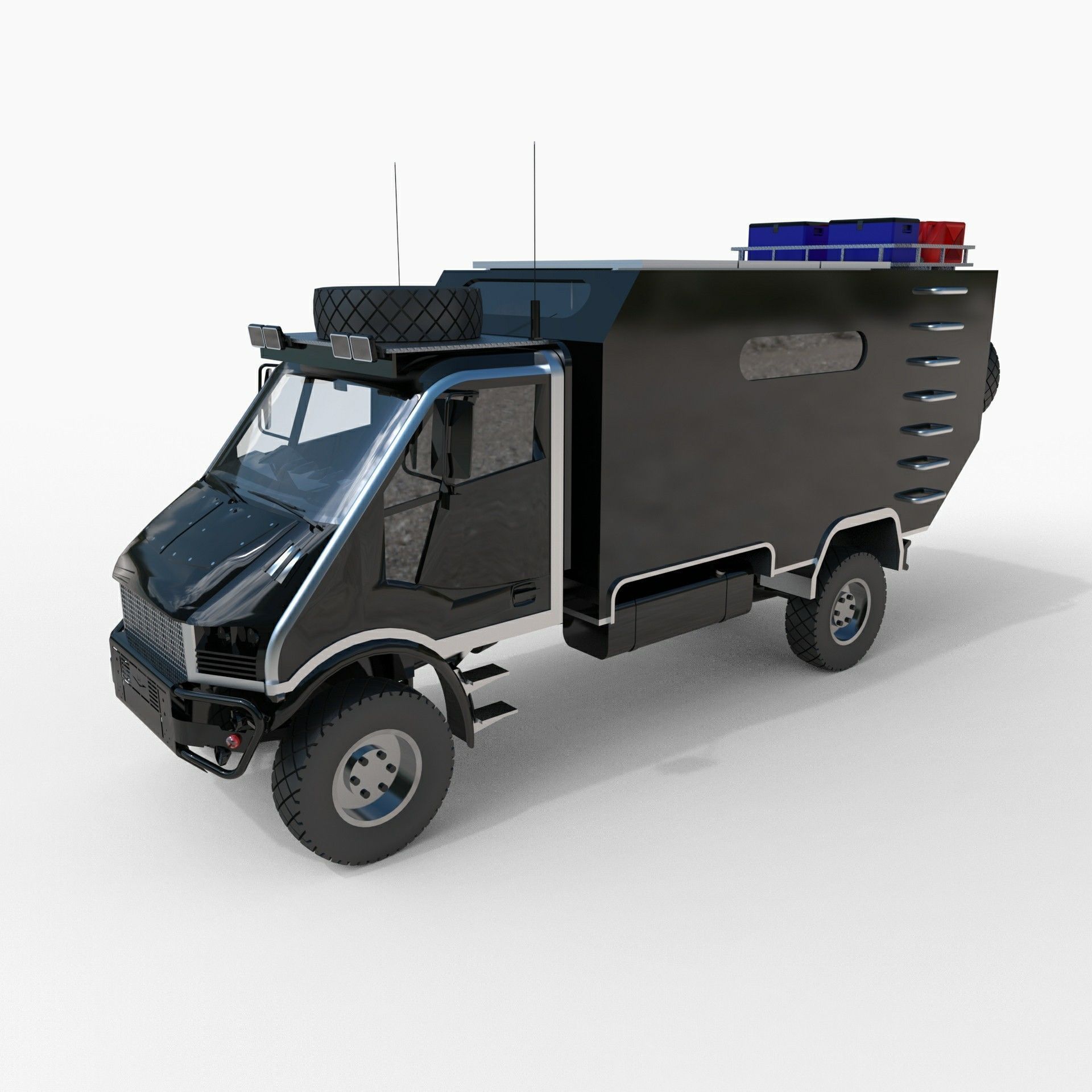3D model Overlander Bremach T-Rex Camper VR / AR / low-poly | CGTrader