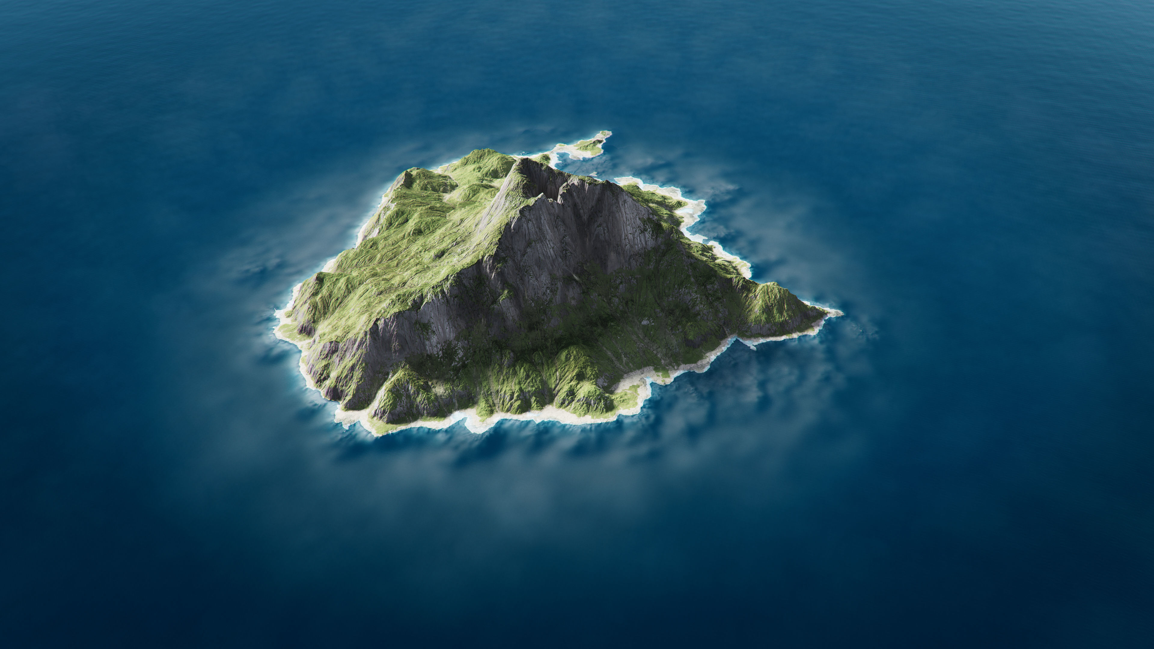 3D model Volcano Island VR / AR / low-poly | CGTrader