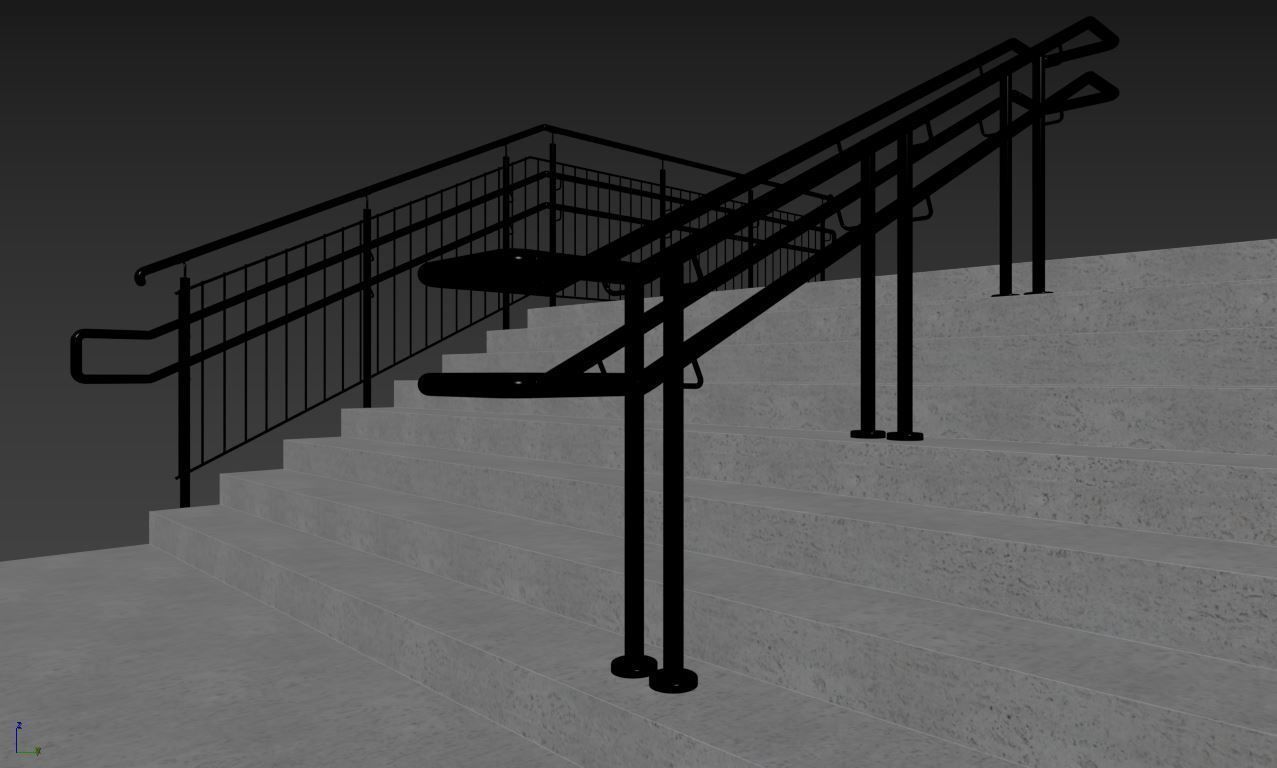 Outdoor stair 3D model | CGTrader