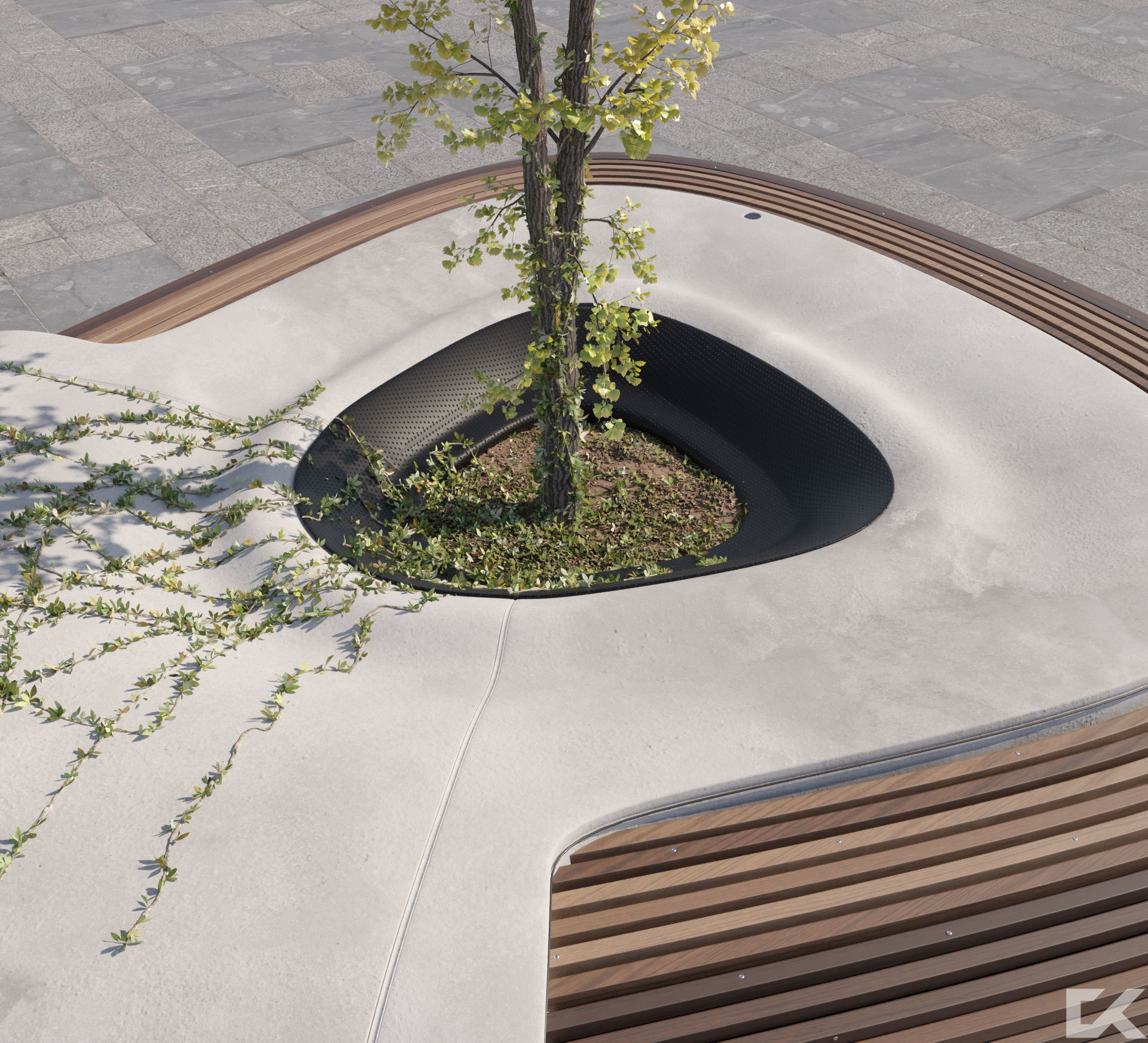 Street Bench free 3D model | CGTrader