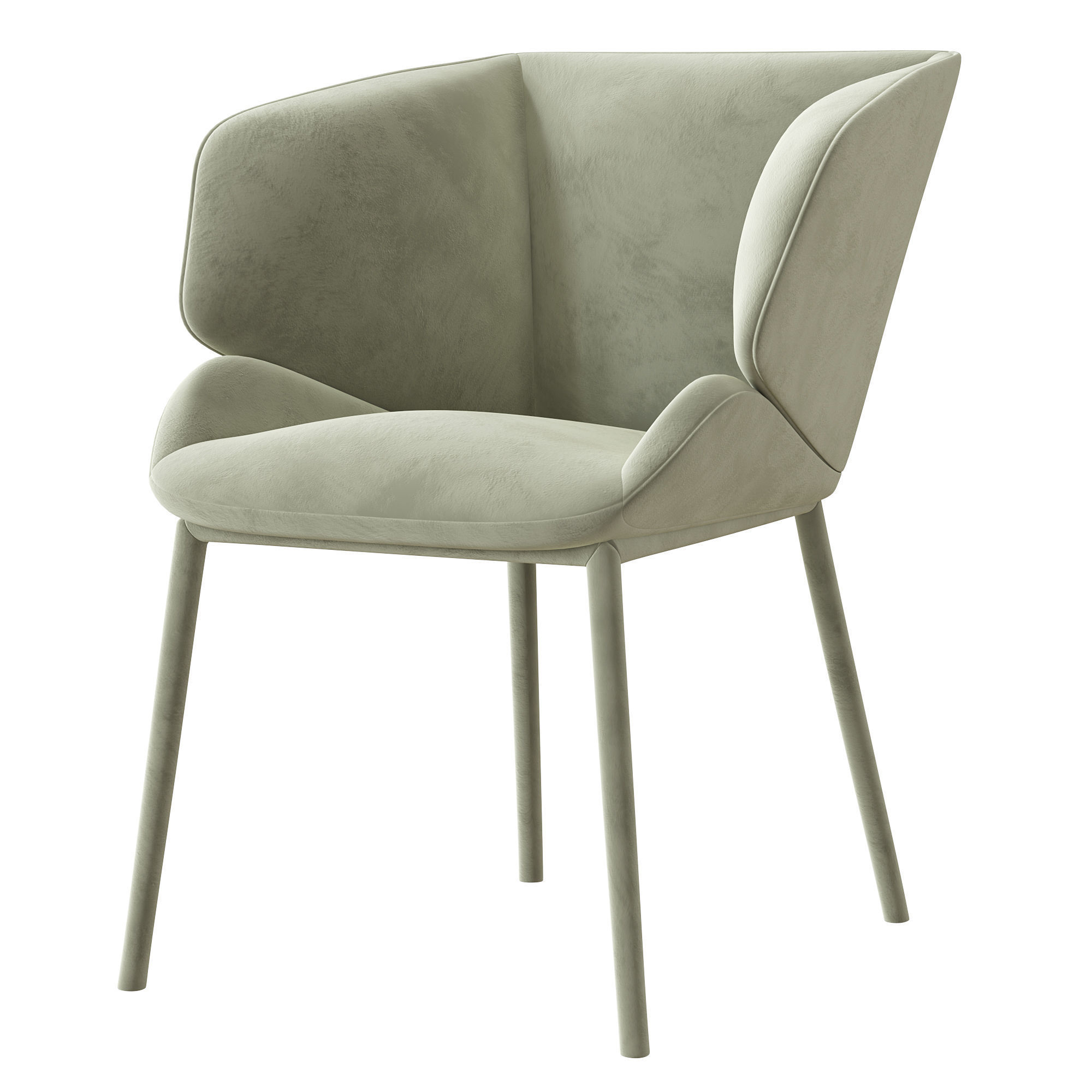 Natuzzi italia chairs rose dining 3D model | CGTrader