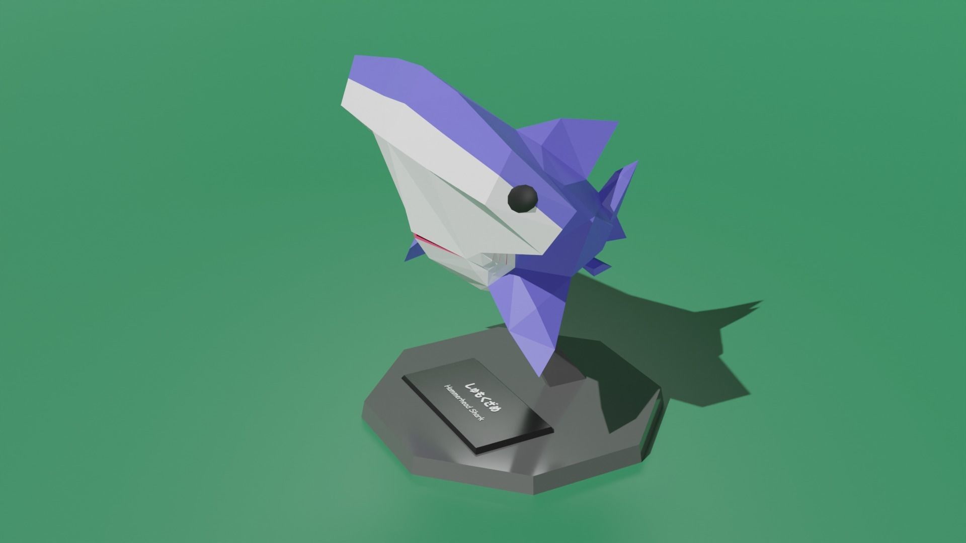 3D model Desktop Mascot 5 kinds of sharks set VR / AR / low-poly | CGTrader