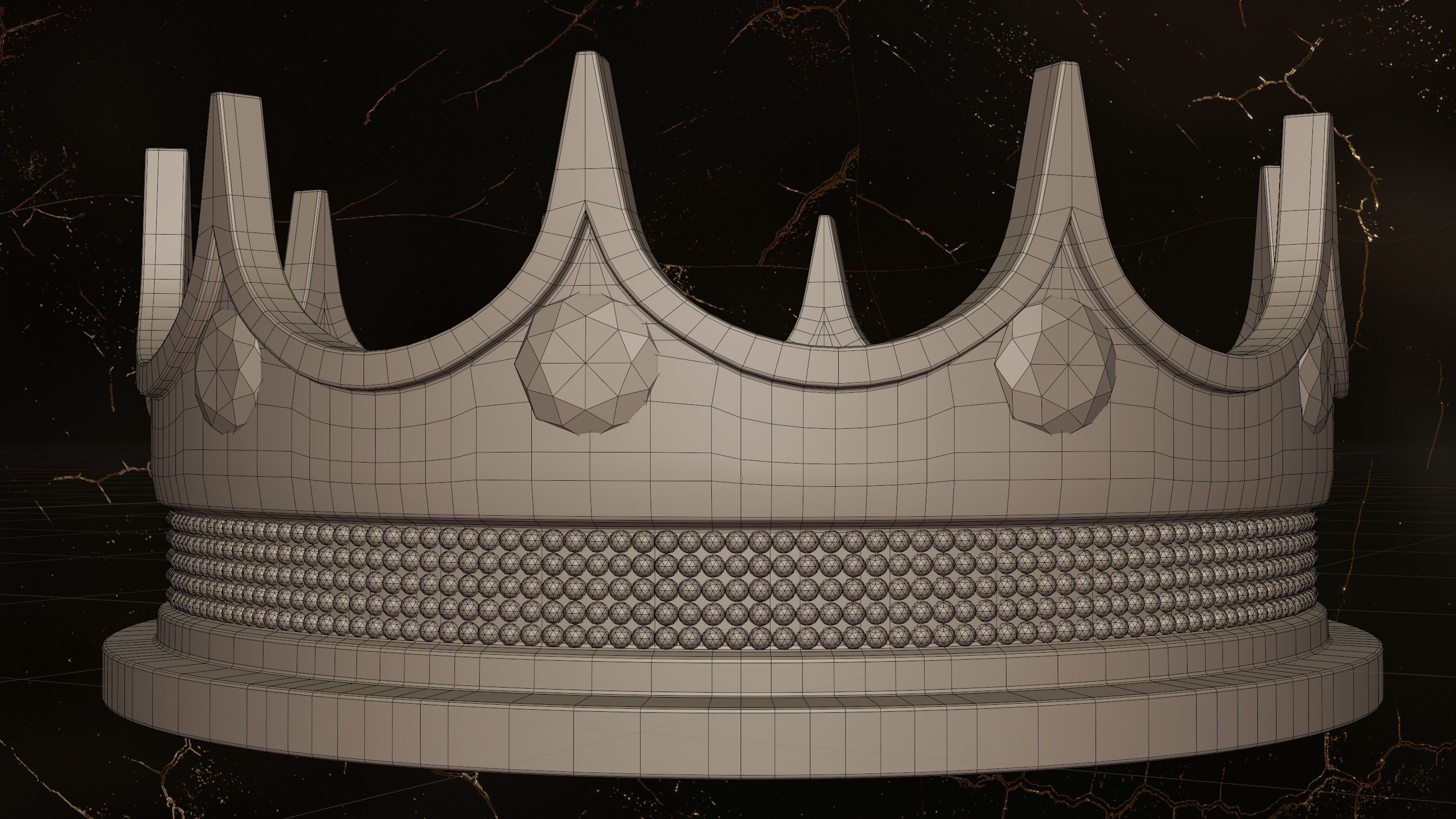 Gold Ruby Crown 3D model | CGTrader