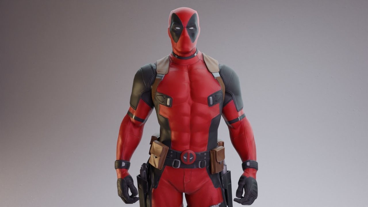 Marvels Deadpool rigged 3D model rigged | CGTrader