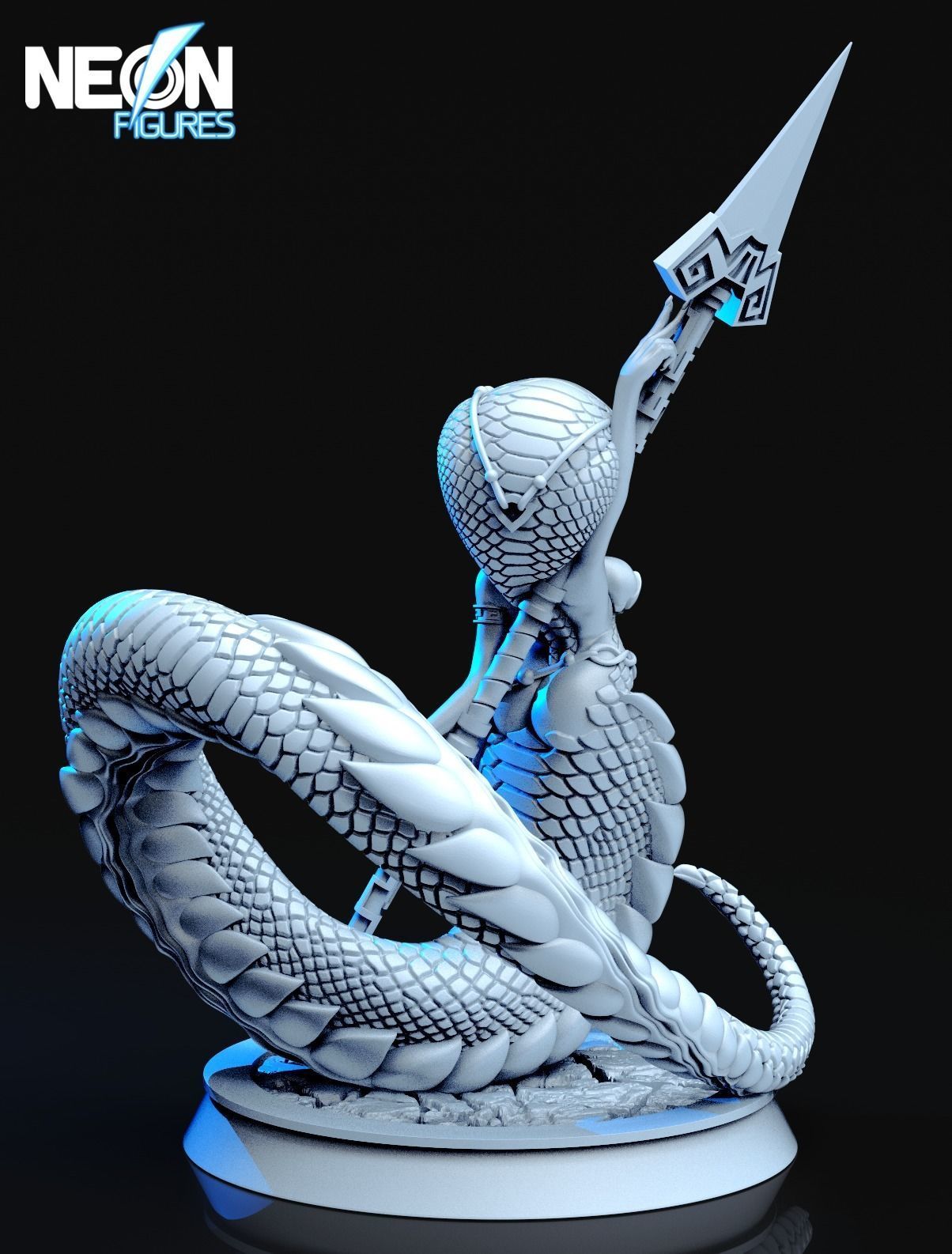 Lamia Warrior 3D model 3D printable | CGTrader
