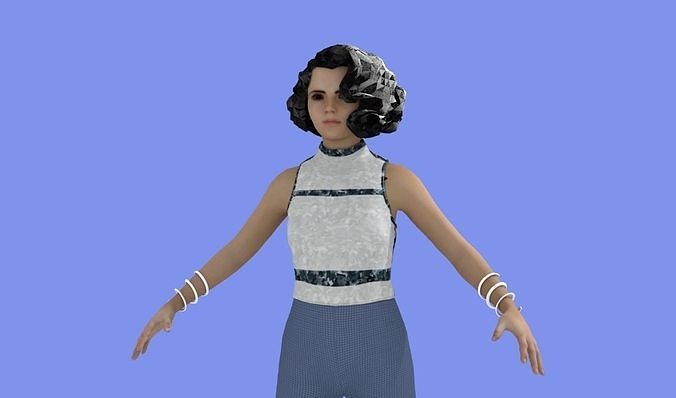3D model WOMEN 3D RIGID MODEL ROBO 443G VR / AR / low-poly | CGTrader
