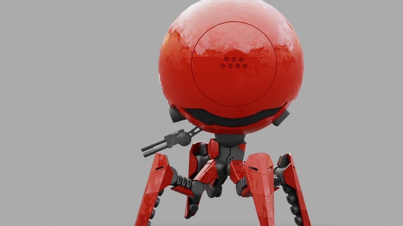 OCTOPUS DROID rigged 3D model rigged | CGTrader