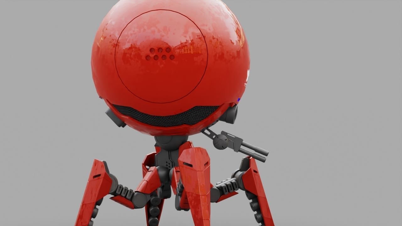OCTOPUS DROID rigged 3D model rigged | CGTrader
