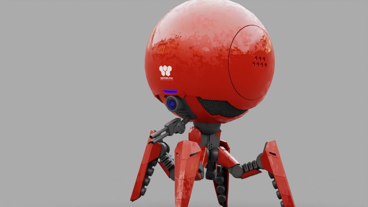 OCTOPUS DROID rigged 3D model rigged | CGTrader