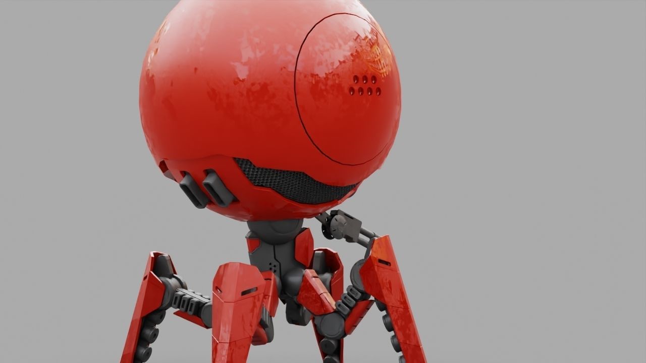 OCTOPUS DROID rigged 3D model rigged | CGTrader