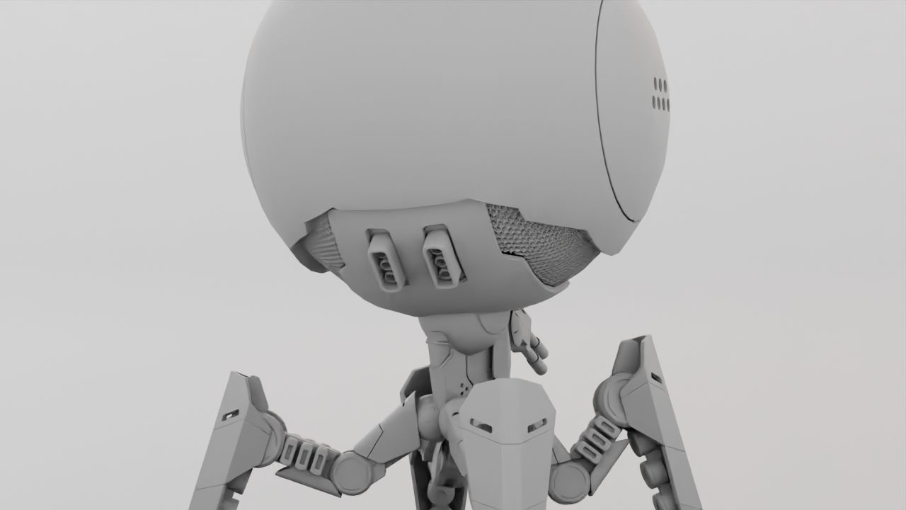 OCTOPUS DROID rigged 3D model rigged | CGTrader