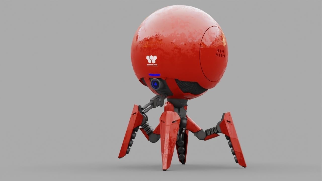 OCTOPUS DROID rigged 3D model rigged | CGTrader
