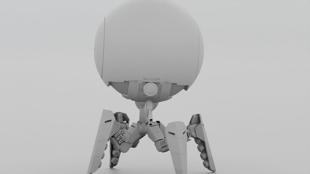 OCTOPUS DROID rigged 3D model rigged | CGTrader
