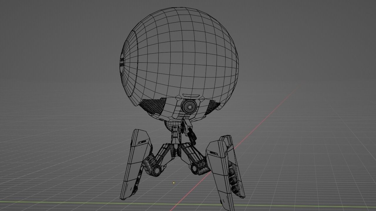 OCTOPUS DROID rigged 3D model rigged | CGTrader