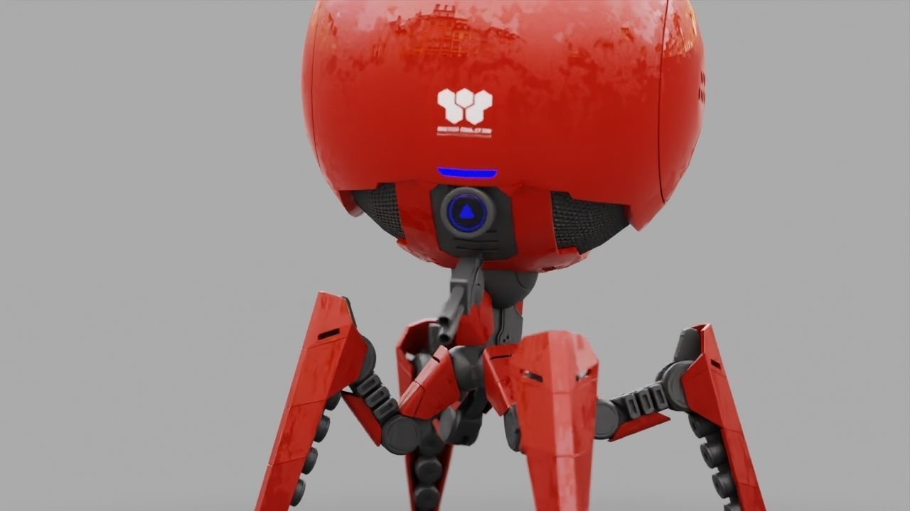 OCTOPUS DROID rigged 3D model rigged | CGTrader