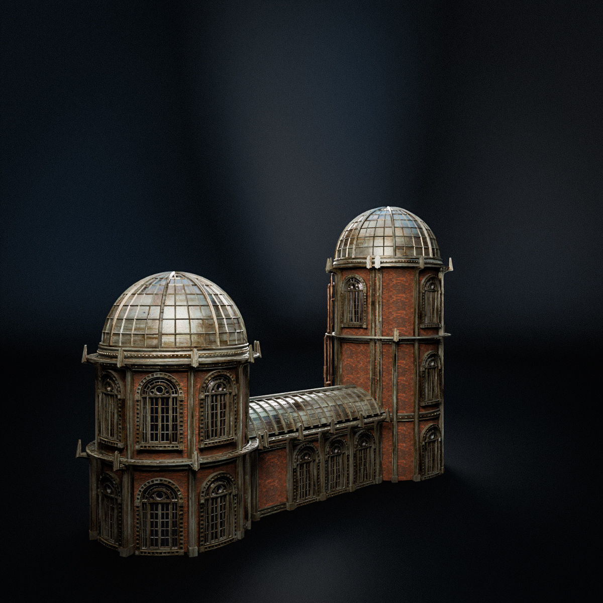 3D model STEAMPUNK INDUSTRIAL BUILDING 7 VR / AR / low-poly | CGTrader