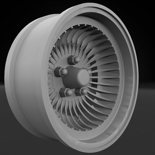 Vector Style Wheel 3D model 3D printable | CGTrader