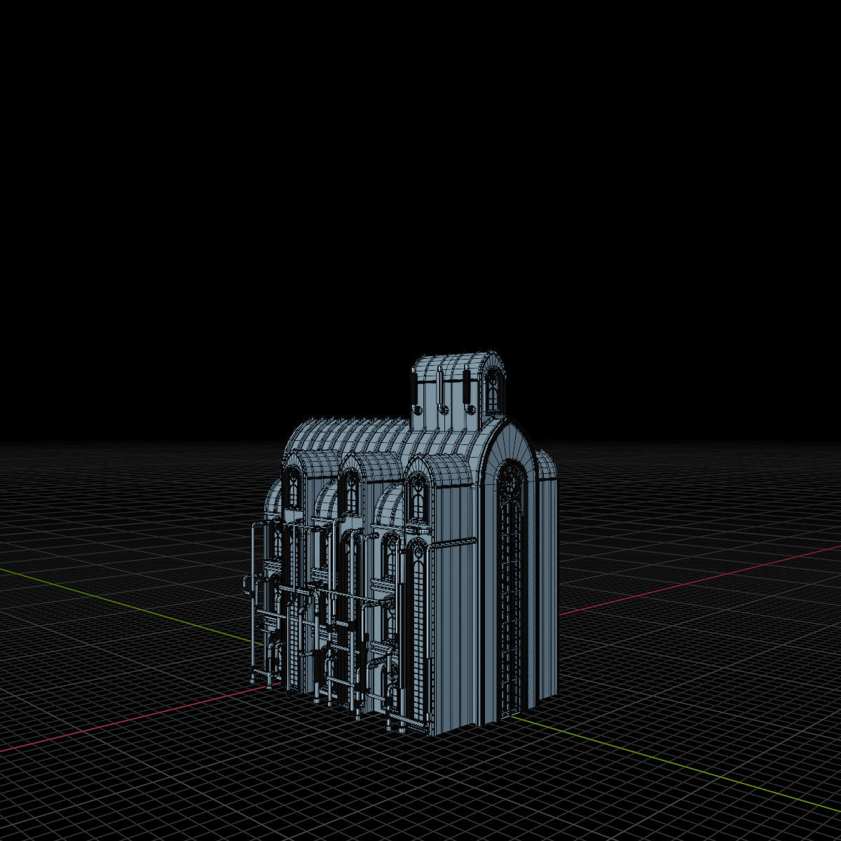 3D model STEAMPUNK INDUSTRIAL BUILDING 9 VR / AR / low-poly | CGTrader