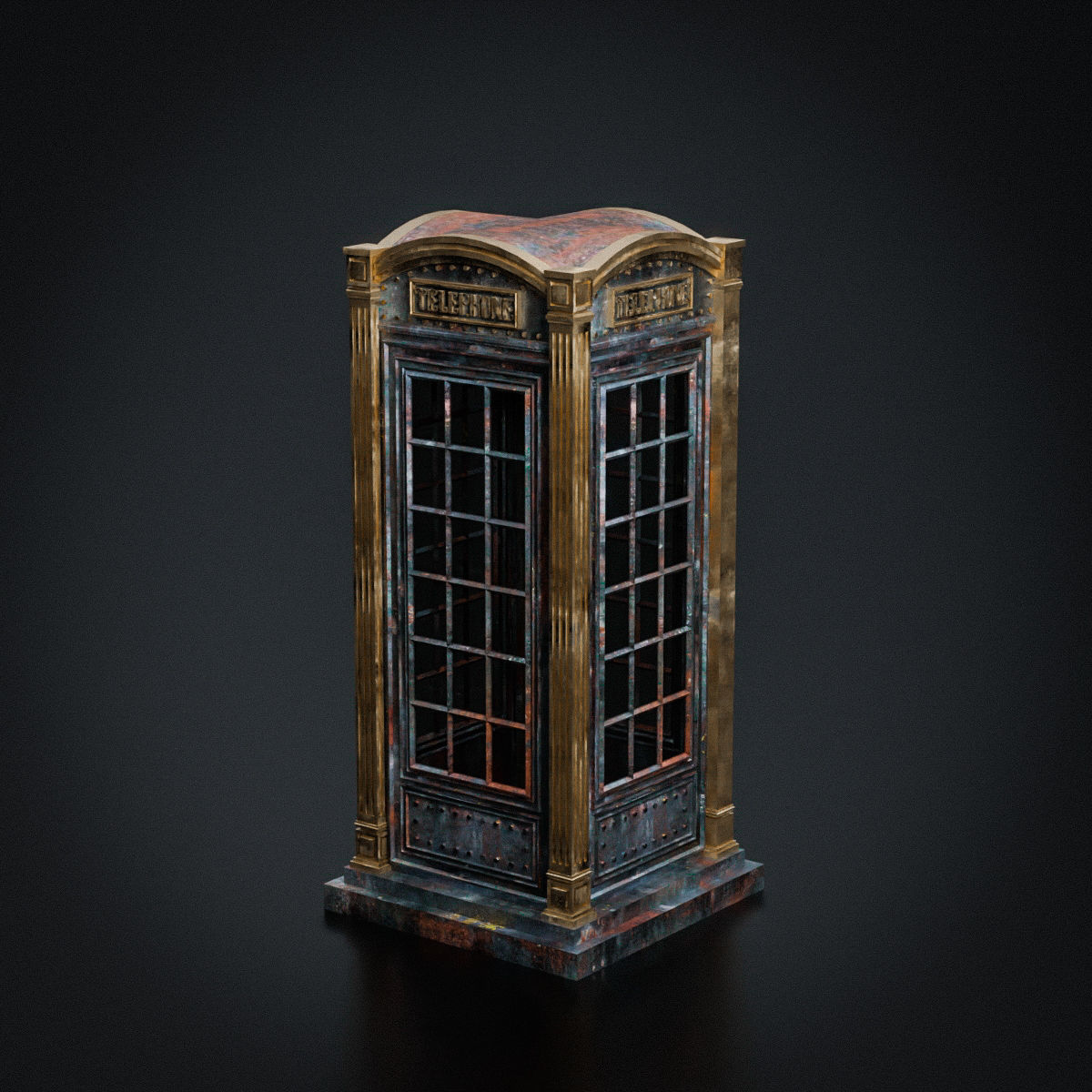 3D model ART DECO STEAMPUNK STREET PROPS ELEMENT VR / AR / low-poly ...