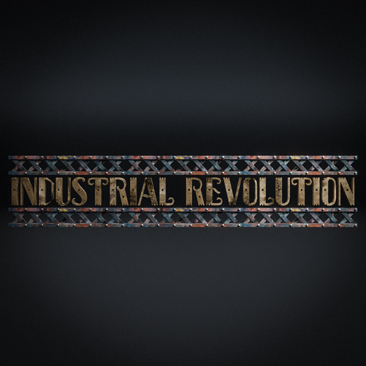 3D model BUILDING SIGN ART DECO STEAMPUNK VR / AR / low-poly | CGTrader