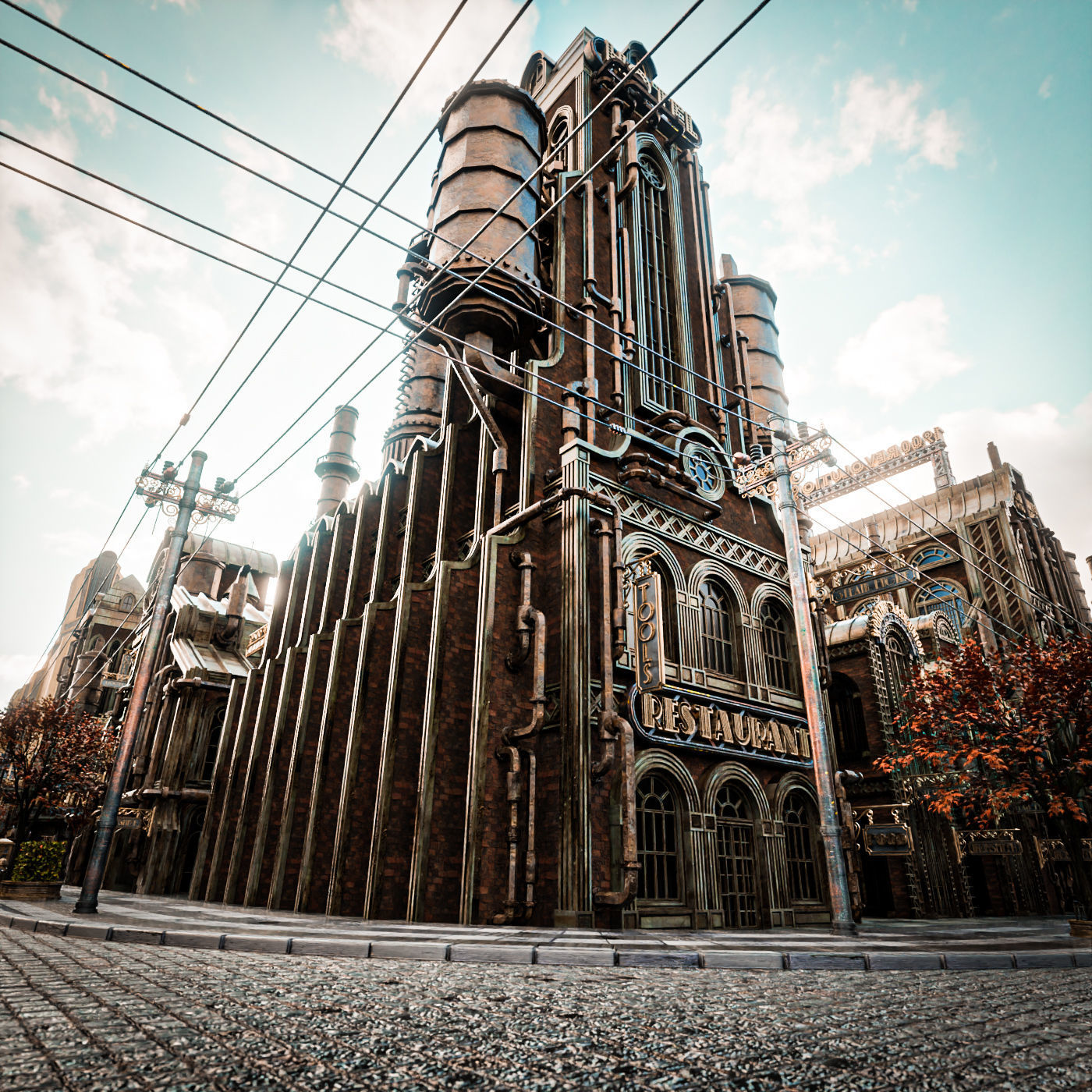 STEAMPUNK INDUSTRIAL BUILDING PACK 3D Model Collection | CGTrader