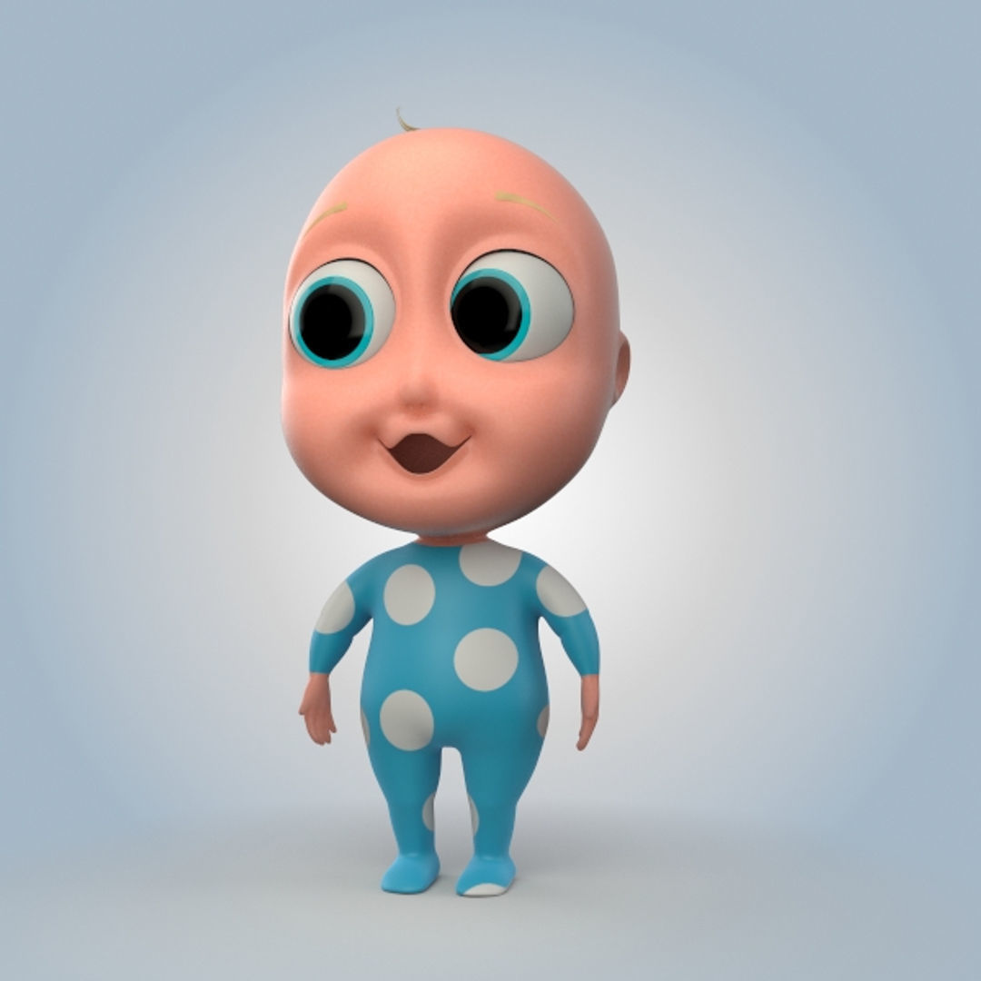Cartoon Baby 3D model | CGTrader