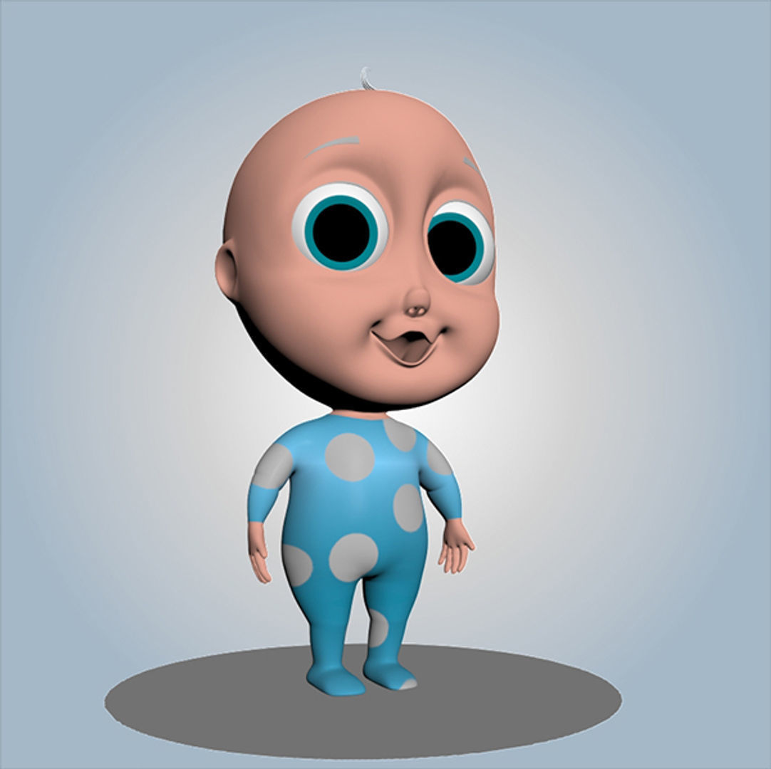 Cartoon Baby 3D model | CGTrader