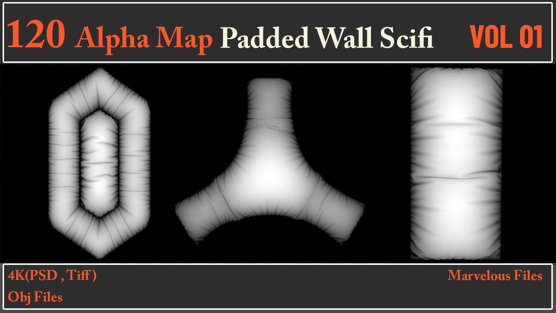 120 Alpha Maps Padded Wall SCIFI Texture | CGTrader