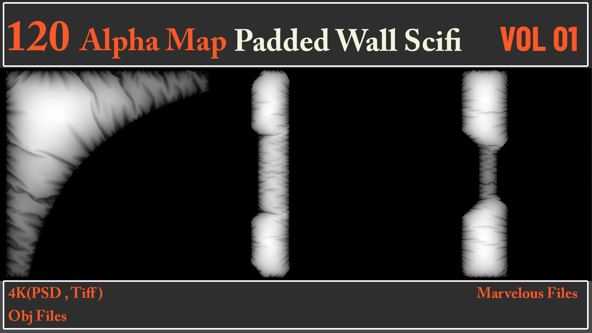 120 Alpha Maps Padded Wall SCIFI Texture | CGTrader