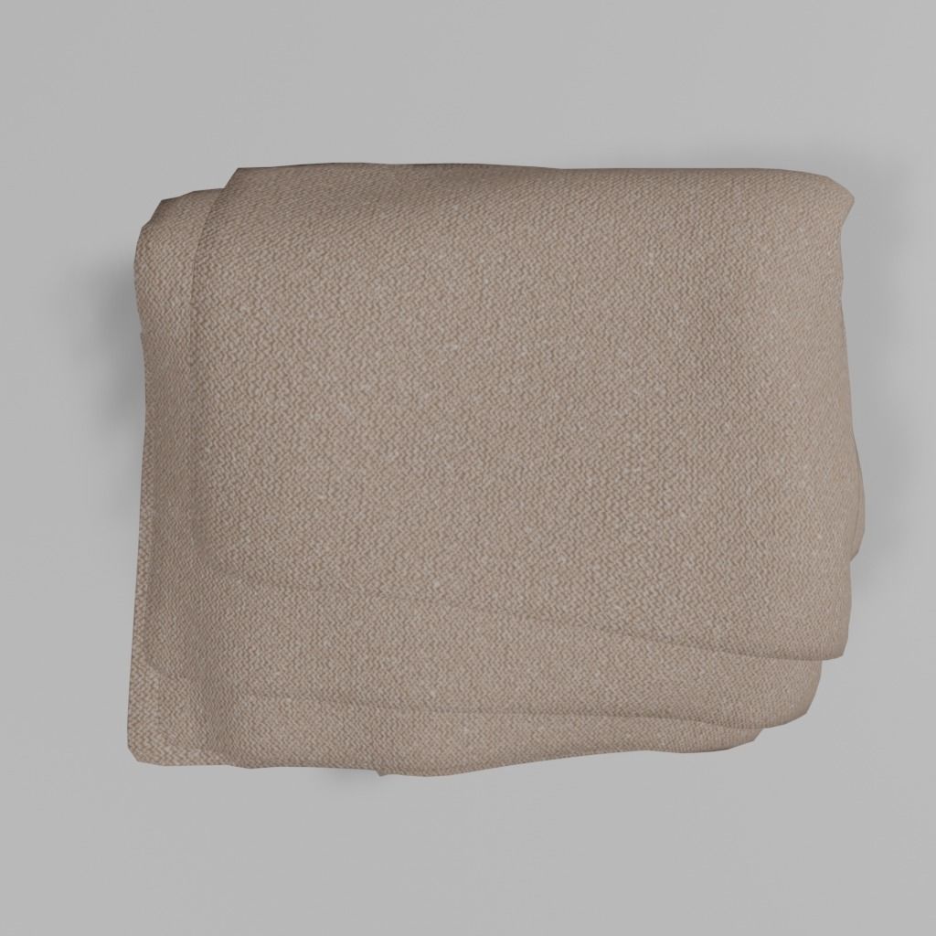 Blanket folded wool free 3D model | CGTrader