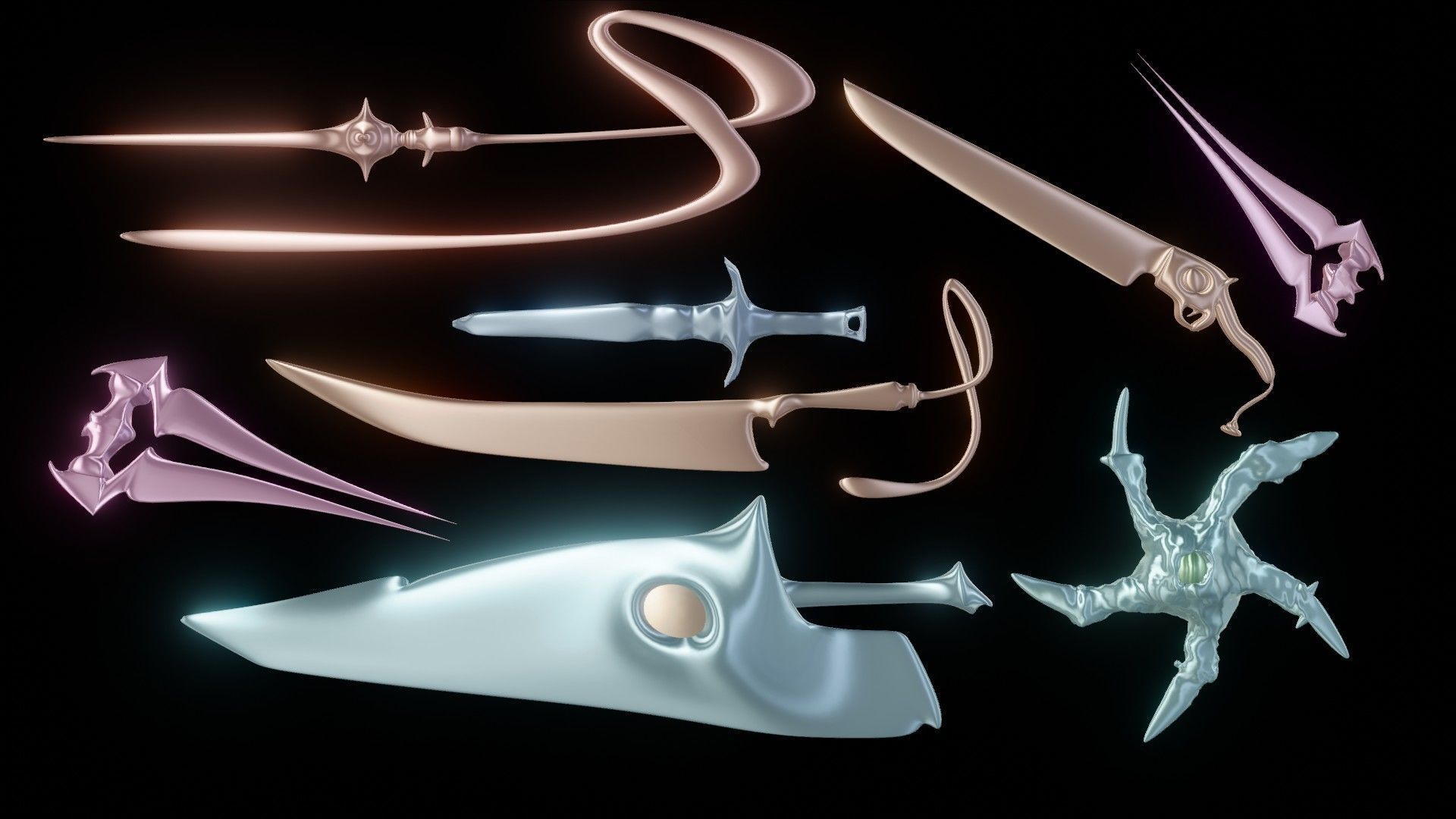 Free random weapon pack free 3D model | CGTrader