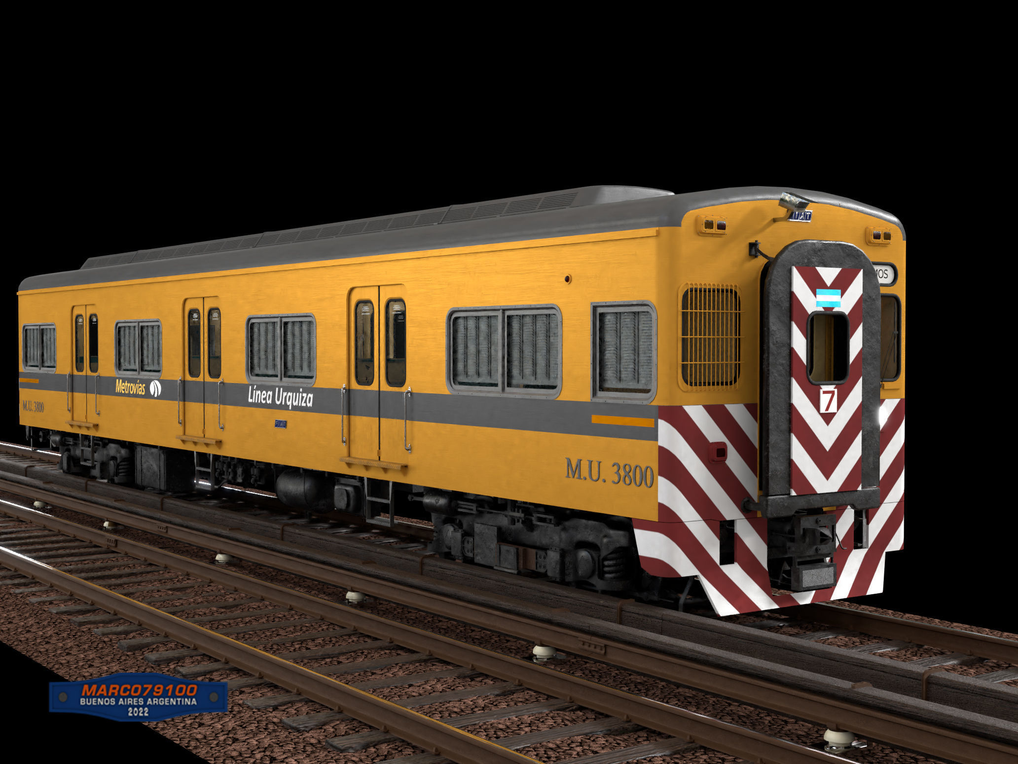 3D model Toshiba Series 3800 Train VR / AR / low-poly | CGTrader