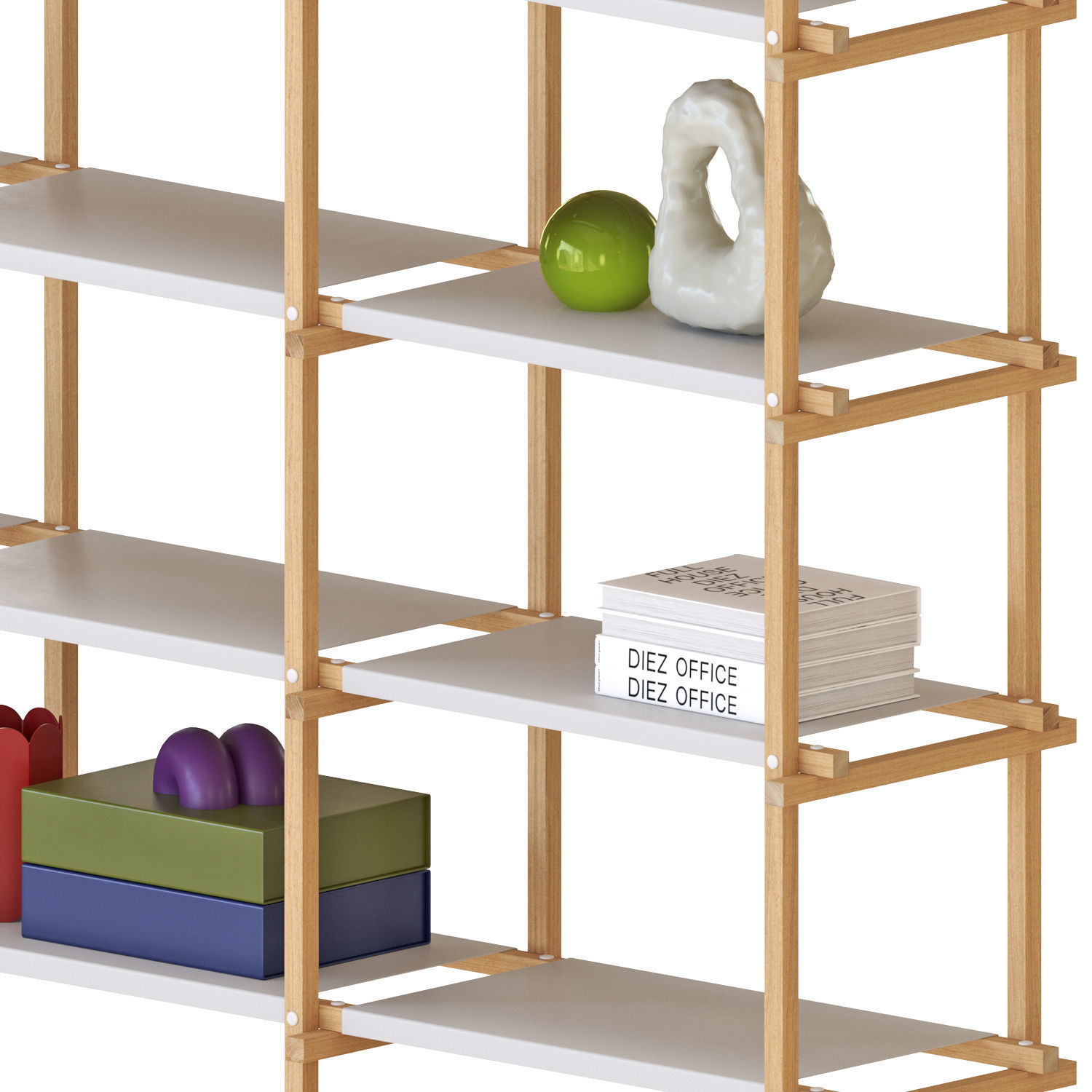 HAY WOODY SHELVING HIGH 3D model | CGTrader