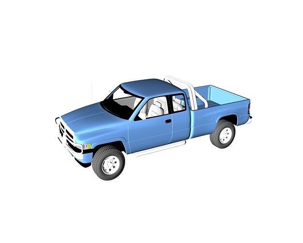 Chrysler Dodge Ram Extended Cab 3D model | CGTrader