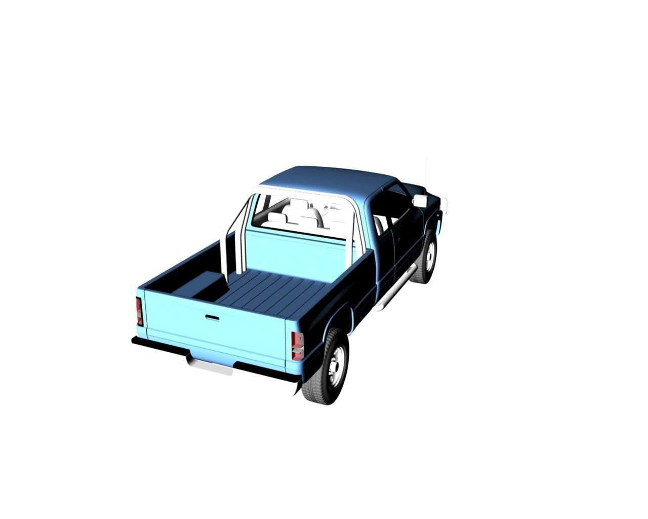 Chrysler Dodge Ram Extended Cab 3D model | CGTrader