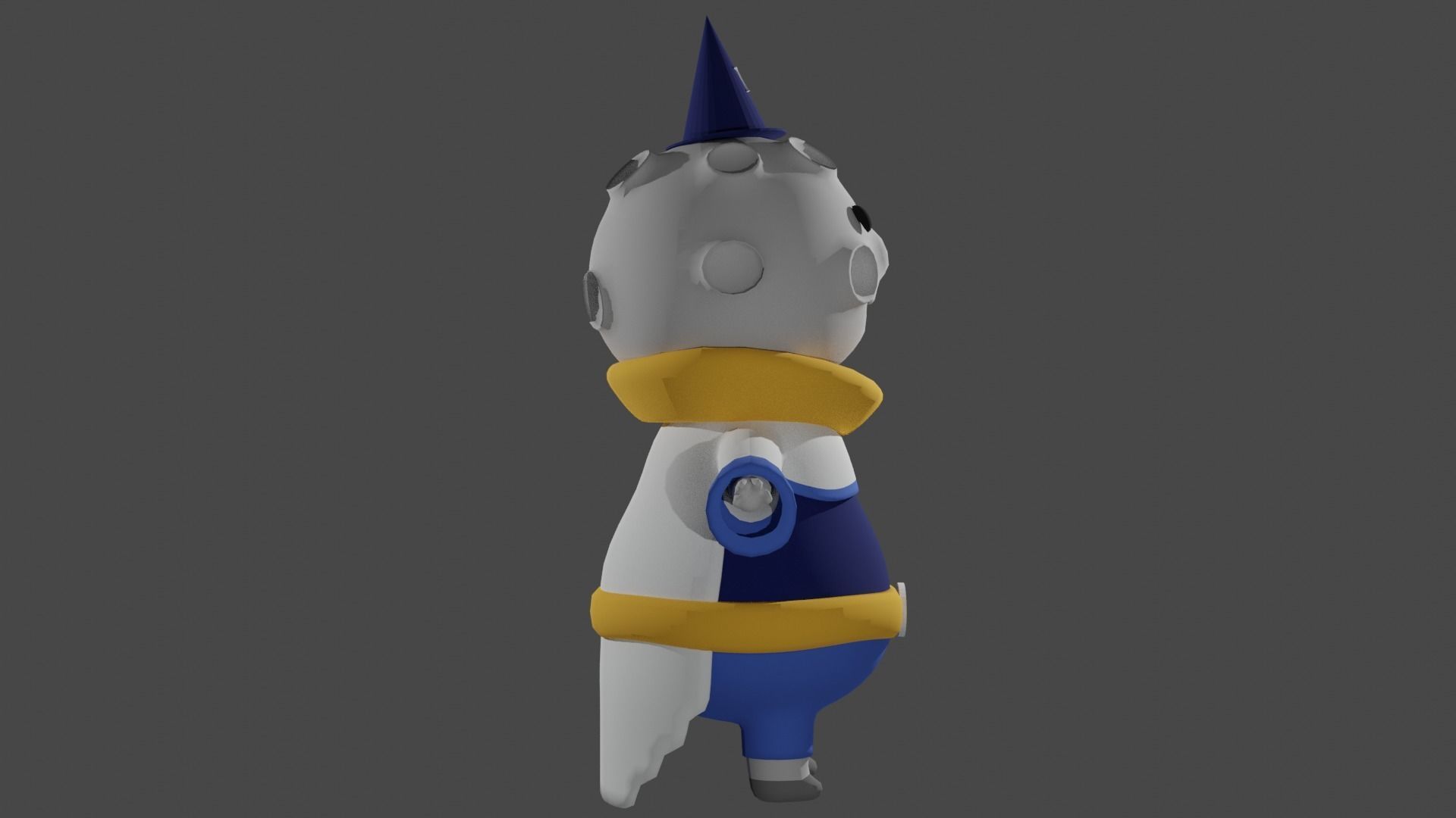 3D model Stylized Cartoon Moon Character VR / AR / low-poly | CGTrader