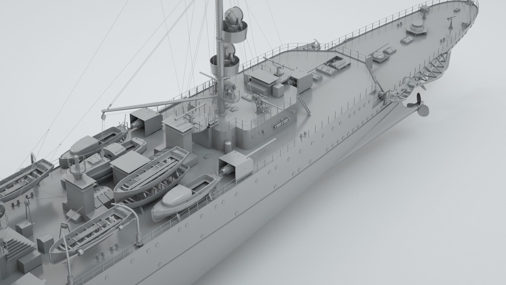 Java Class Cruiser Netherlands 3D model rigged | CGTrader