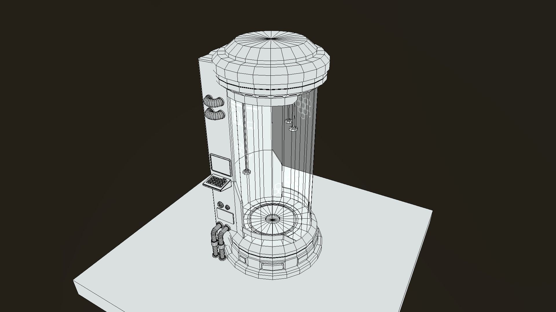 3D model Sci-fi Laboratory Capsule VR / AR / low-poly | CGTrader