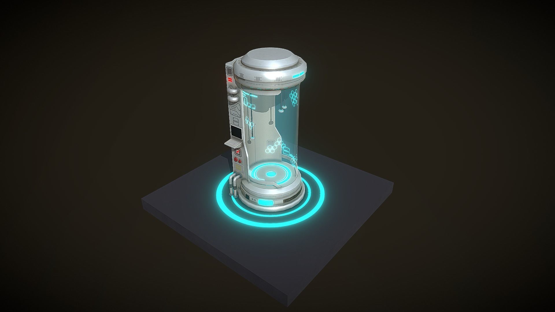 3D model Sci-fi Laboratory Capsule VR / AR / low-poly | CGTrader
