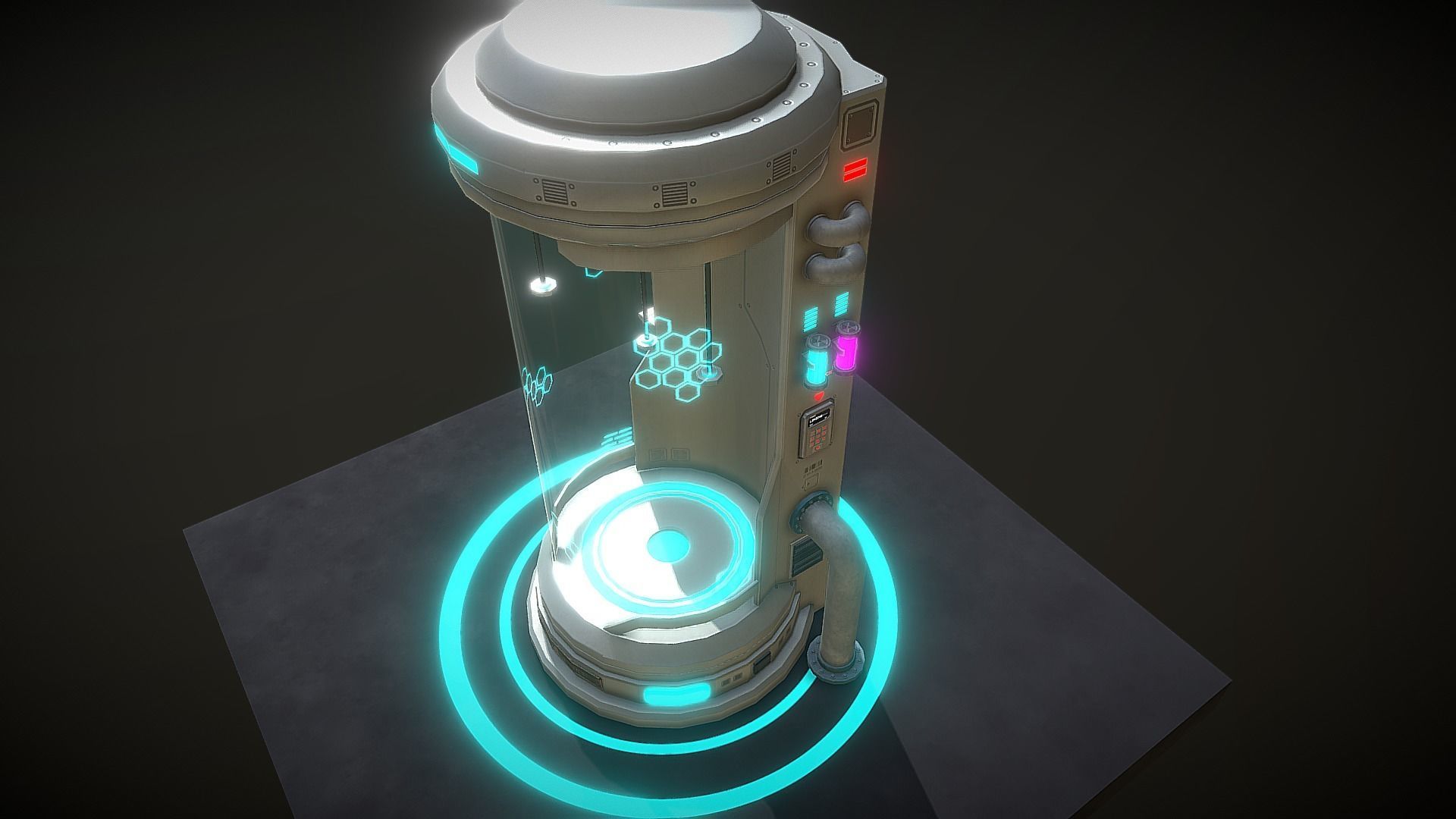 3D model Sci-fi Laboratory Capsule VR / AR / low-poly | CGTrader